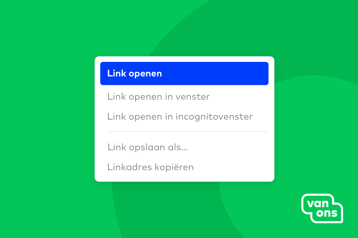 Open in new tab? - de do’s en don’ts voor UX - Van Ons Digital Agency
